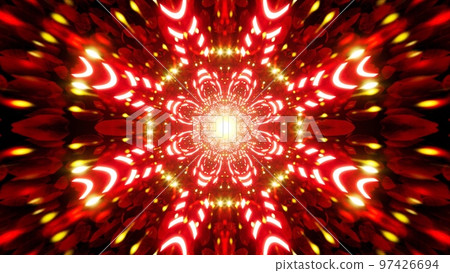 Glowing Red Geometric Light VJ Background-插圖素材 [97426694] - PIXTA圖庫