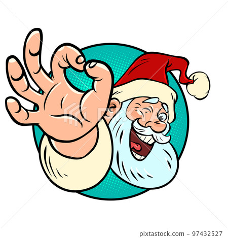 Santa Claus Okay Gesture - Stock Illustration [97432527] - PIXTA