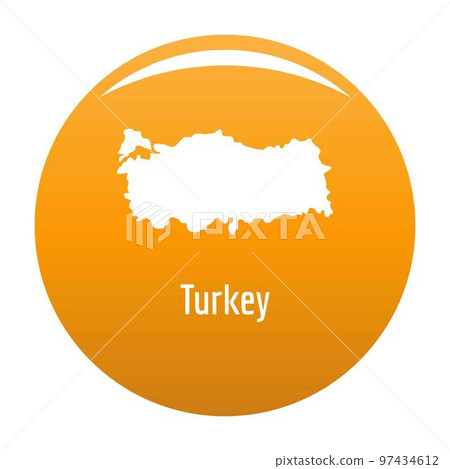 Turkey map in black. Simple illustration of... - Stock Illustration ...