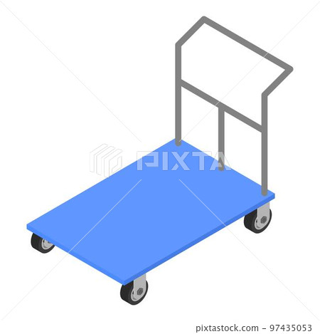 Load cart icon. Isometric of load cart vector...-插圖素材 [97435053] - PIXTA圖庫