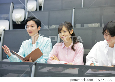 College Students Asking Questions