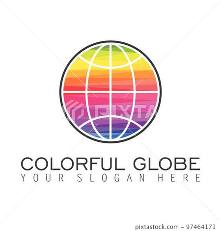 Colorful Globe Company Logo