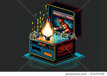 The match is lit by striking on the boxes, 8...-插圖素材 [97479799] - PIXTA圖庫