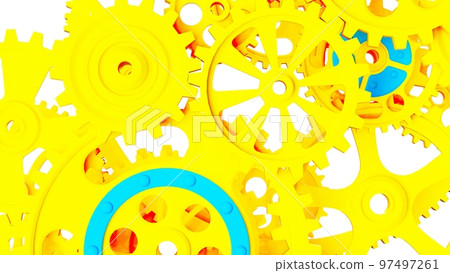 yellow gear - Stock Illustration [97497261] - PIXTA