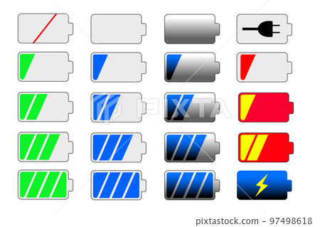 Rechargeable battery level mark - Stock Illustration [97498618] - PIXTA