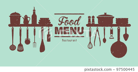 Heading / title of restaurant menu table... - Stock Illustration ...