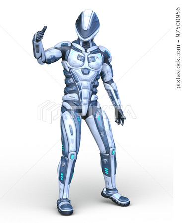 Cyber man - Stock Illustration [97500956] - PIXTA