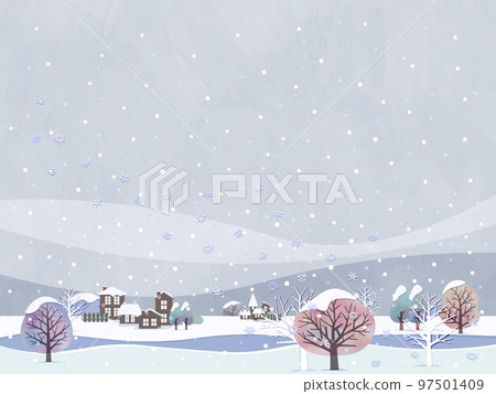 falling snow background illustration - Stock Illustration [97501409 ...