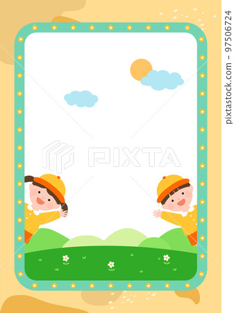 kindergarten frame illustration - Stock Illustration [97506724] - PIXTA