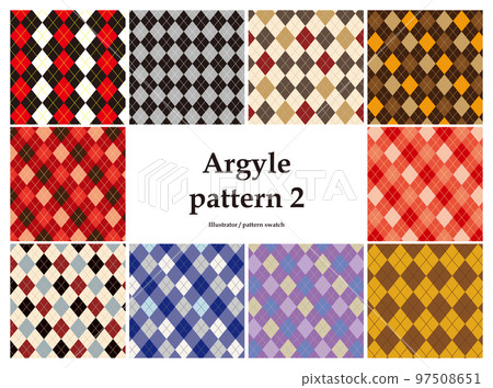 Argyle pattern 2 - Stock Illustration [97508651] - PIXTA