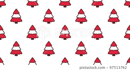 christmas tree seamless pattern vector Santa... - Stock Illustration ...