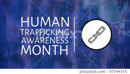 Illustration of human trafficking awareness... - Stock Illustration ...