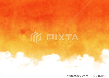 Background material _ sunset and clouds _... - Stock Illustration ...