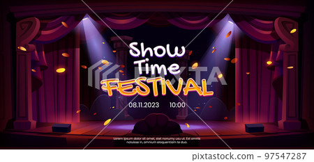 Theater event invitation template - Stock Illustration [97547287] - PIXTA