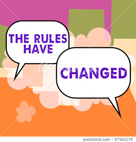 Handwriting text The Rules Have Changed.... - Stock Illustration ...