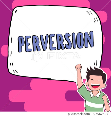 Inspiration showing sign Perversion. Conceptual... - Stock Illustration ...