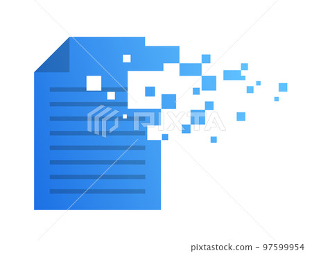 Digitization illustration material - Stock Illustration [97599954] - PIXTA