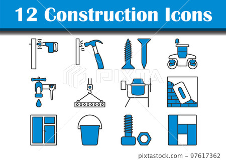 Construction Icon Set-插圖素材 [97617362] - PIXTA圖庫