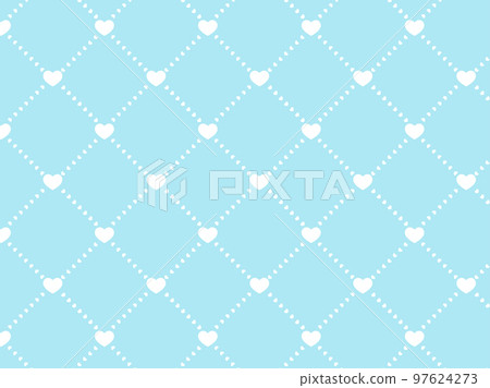 Heart check pattern _ light blue and white - Stock Illustration ...