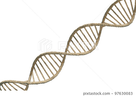 DNA double helix image-single color-beige - Stock Illustration ...