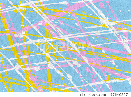 Flowing and scattering pastel colors, vigorous... - Stock Illustration ...