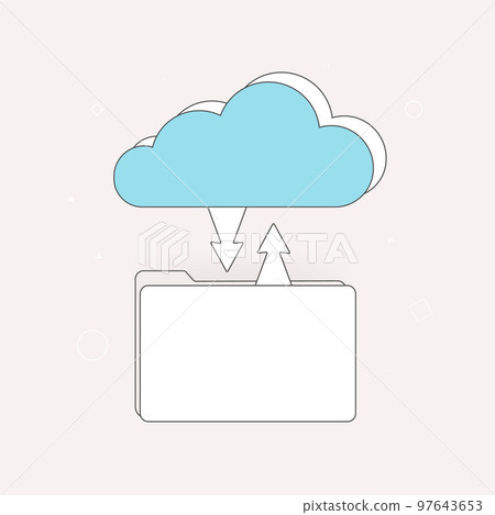 Cloud storage backup service and file...-插圖素材 [97643653] - PIXTA圖庫