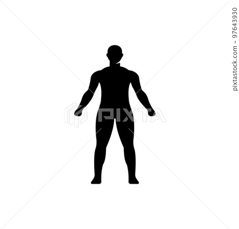 Male Human Body silhouette Icon - Stock Illustration [97643930] - PIXTA