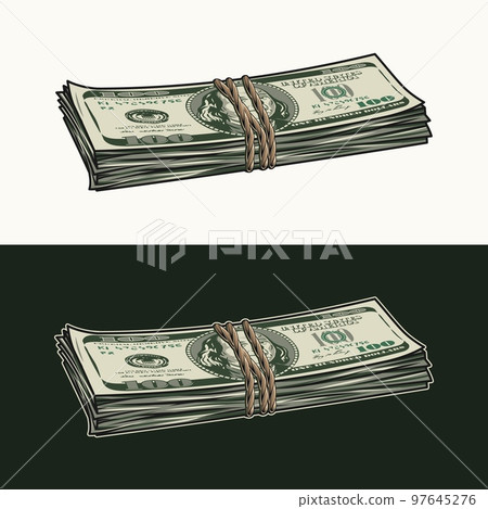 Money Stacks Vector
