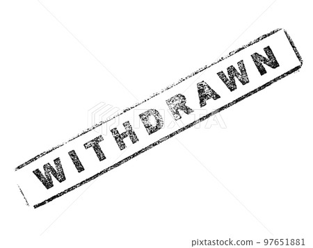 Withdrawn stamp on paper transparent PNG - Stock Illustration [97651881 ...