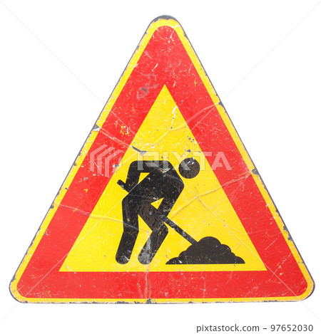 Roadworks sign transparent PNG - Stock Illustration [97652030] - PIXTA