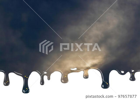 Abstract depiction of gathering thunderclouds.-插圖素材 [97657877] - PIXTA圖庫