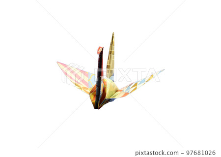 Cut-out material Beautiful paper cranes - Stock Illustration [97681026 ...