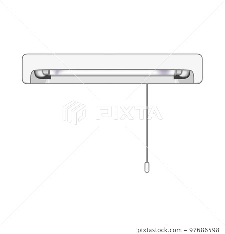 Fluorescent Light Fixture Pull String Switch E27 E26 Bulb Screw Light