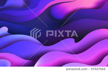 Abstract Design 3D Violet Background - Stock Illustration [97687668 ...