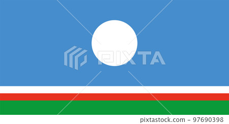 Sakha Yakutia officially flag - Stock Illustration [97690398] - PIXTA