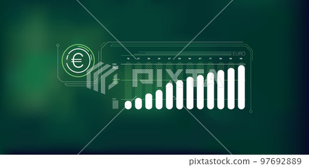 Abstract simple infographics about euro price... - Stock Illustration ...