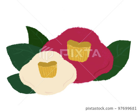 Chigiri-e style simple hand-drawn illustrations... - Stock Illustration ...