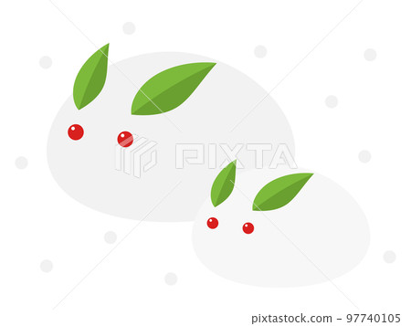 snow rabbit icon - Stock Illustration [97740105] - PIXTA
