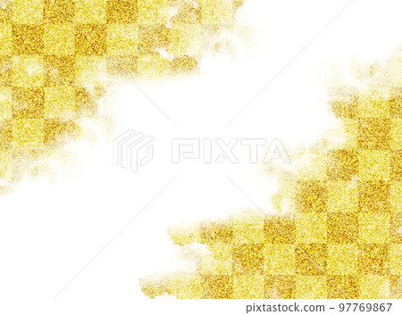 gold checkered background - Stock Illustration [97769867] - PIXTA