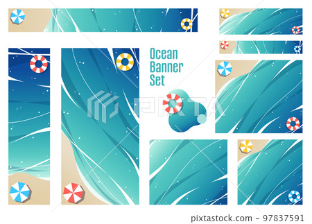 Banner set _ sea - Stock Illustration [97837591] - PIXTA