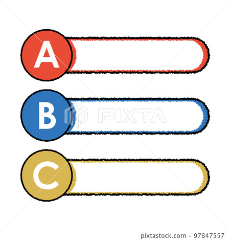 ABC label set - Stock Illustration [97847557] - PIXTA
