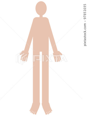 Naked human deformed simple - Stock Illustration [97851035] - PIXTA