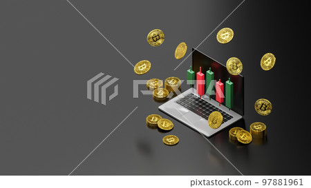 Bitcoin stack - Stock Illustration [97881961] - PIXTA