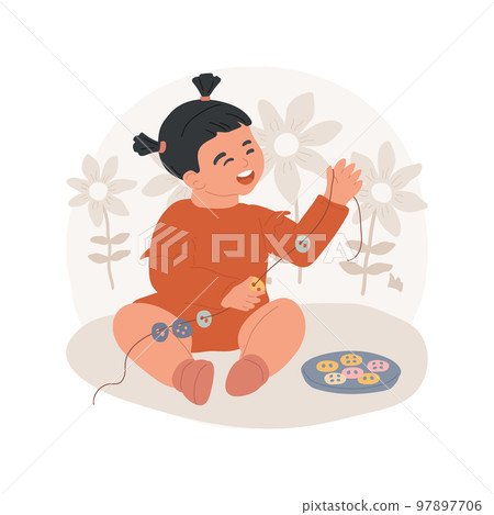 Birth of a child isolated cartoon vector... - Stock Illustration ...