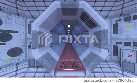 Scenery inside the spacecraft - Stock Illustration [97904383] - PIXTA
