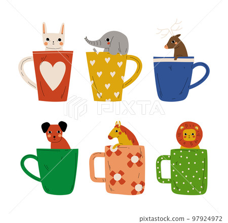 Baby Animals In Cups