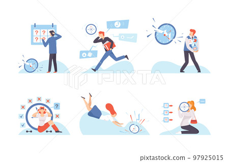 People Rushing To Work