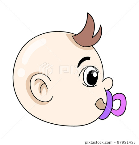 bald boy head side view - Stock Illustration [97951453] - PIXTA