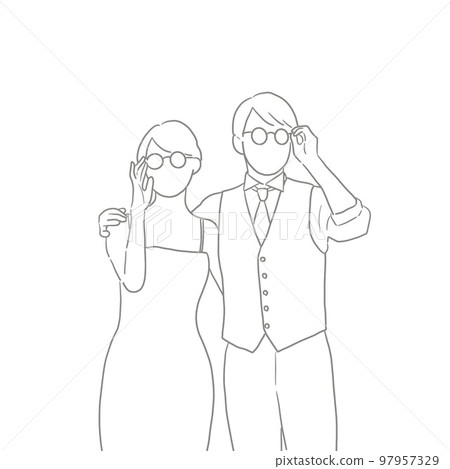 Fashionable pre-shoot illustration - Stock Illustration [97957329] - PIXTA