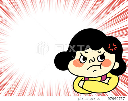 Concentrated line and frustrated and angry... - Stock Illustration ...